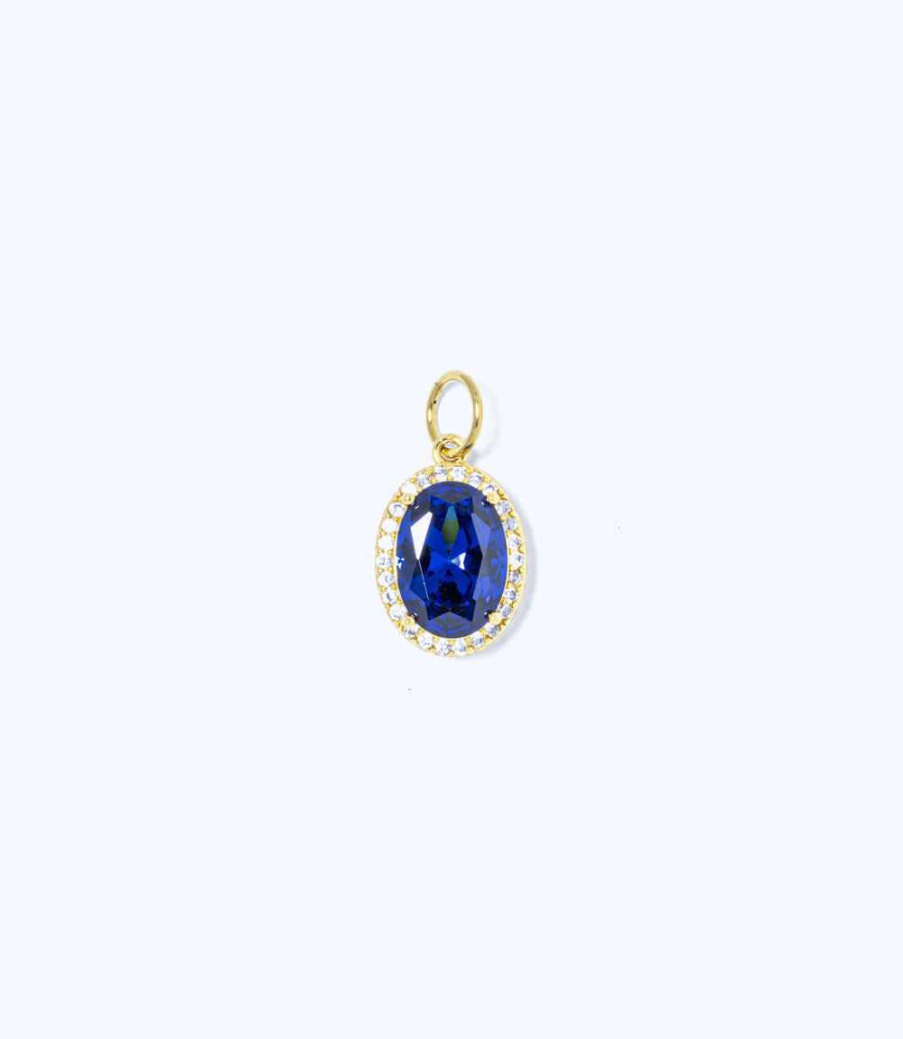 The Gold Blue Gem Charm – DALMATA