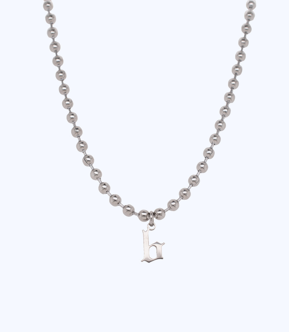 June Gothic Letter Necklace – DALMATA
