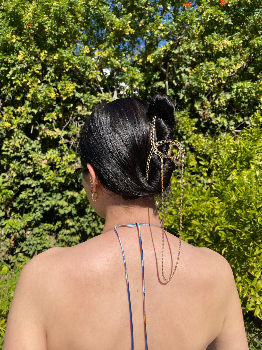 The Simple Gold Chain Hair Clip/Claw – DALMATA